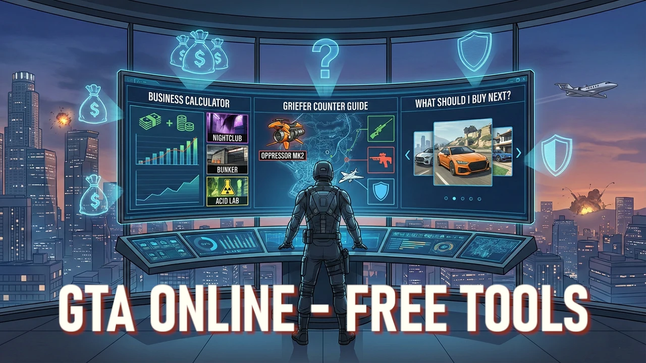 Free GTA Online Tools - Play Smarter, Earn More